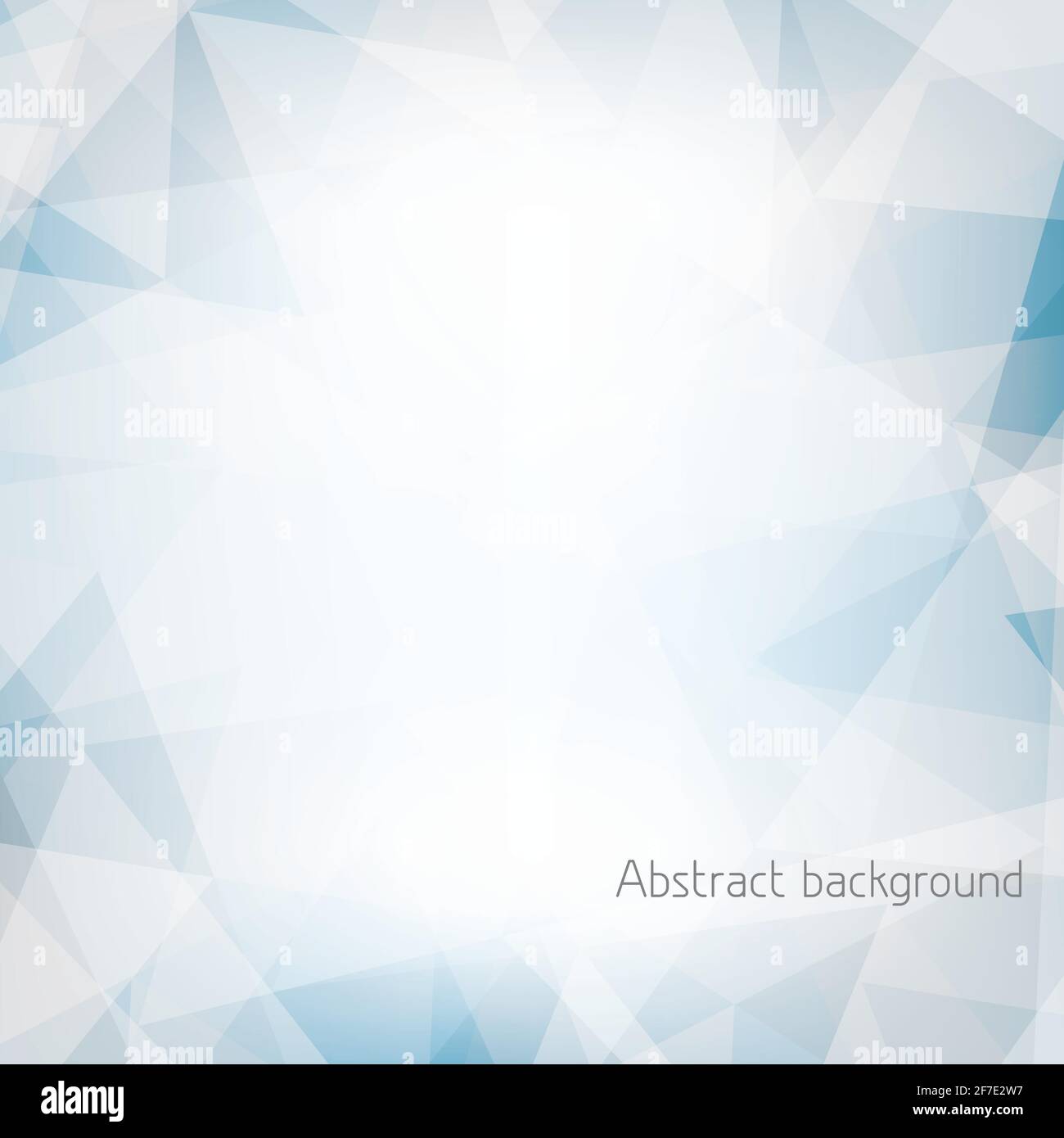 Abstract light blue and gray background textured by chaotic triangles ...