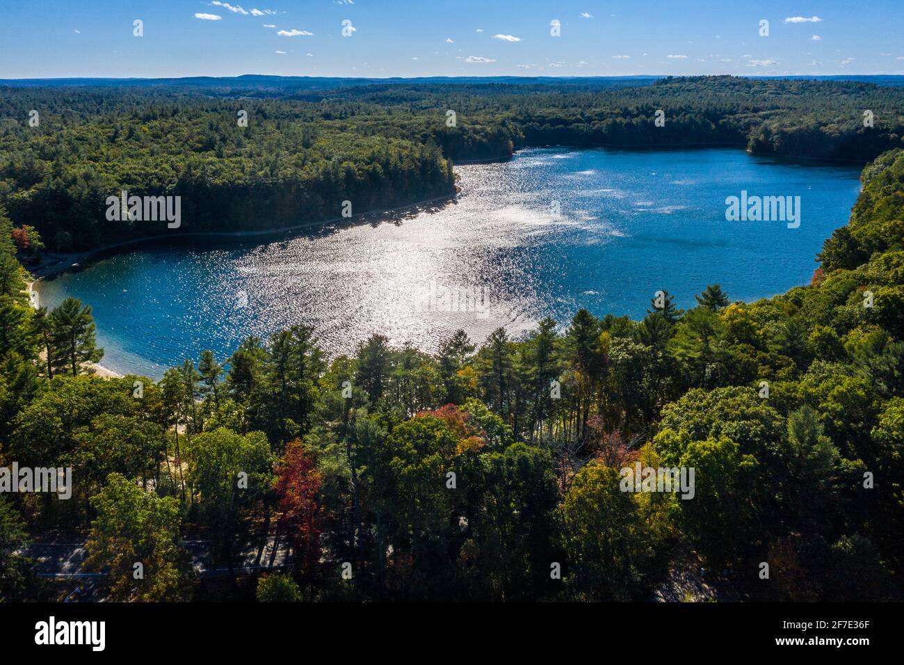 Walden pond aerial hi-res stock photography and images - Alamy
