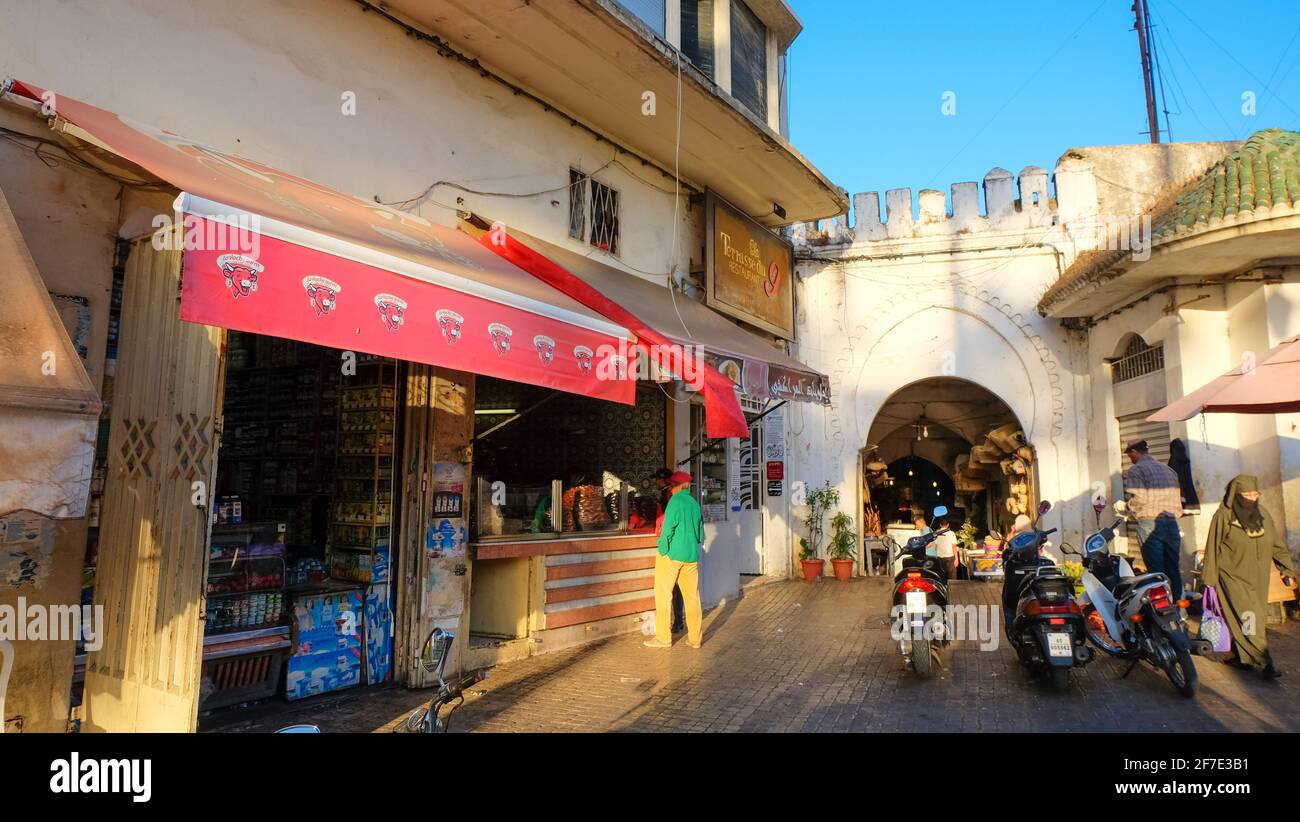 Old town (medina) of Tangier, Morocco Stock Photo - Alamy
