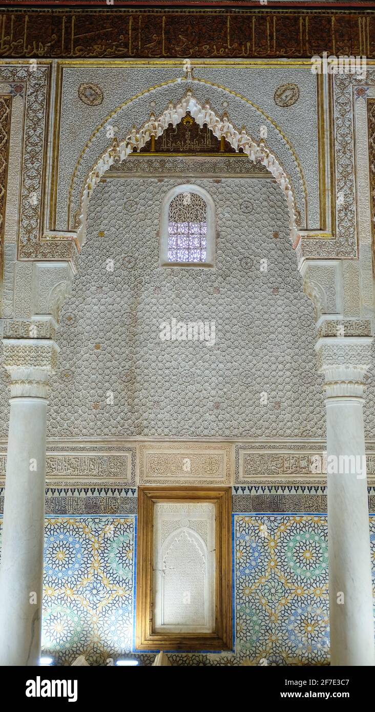 The Chamber of the Twelve Columns, the mausoleum of Sultan Ahmad al ...