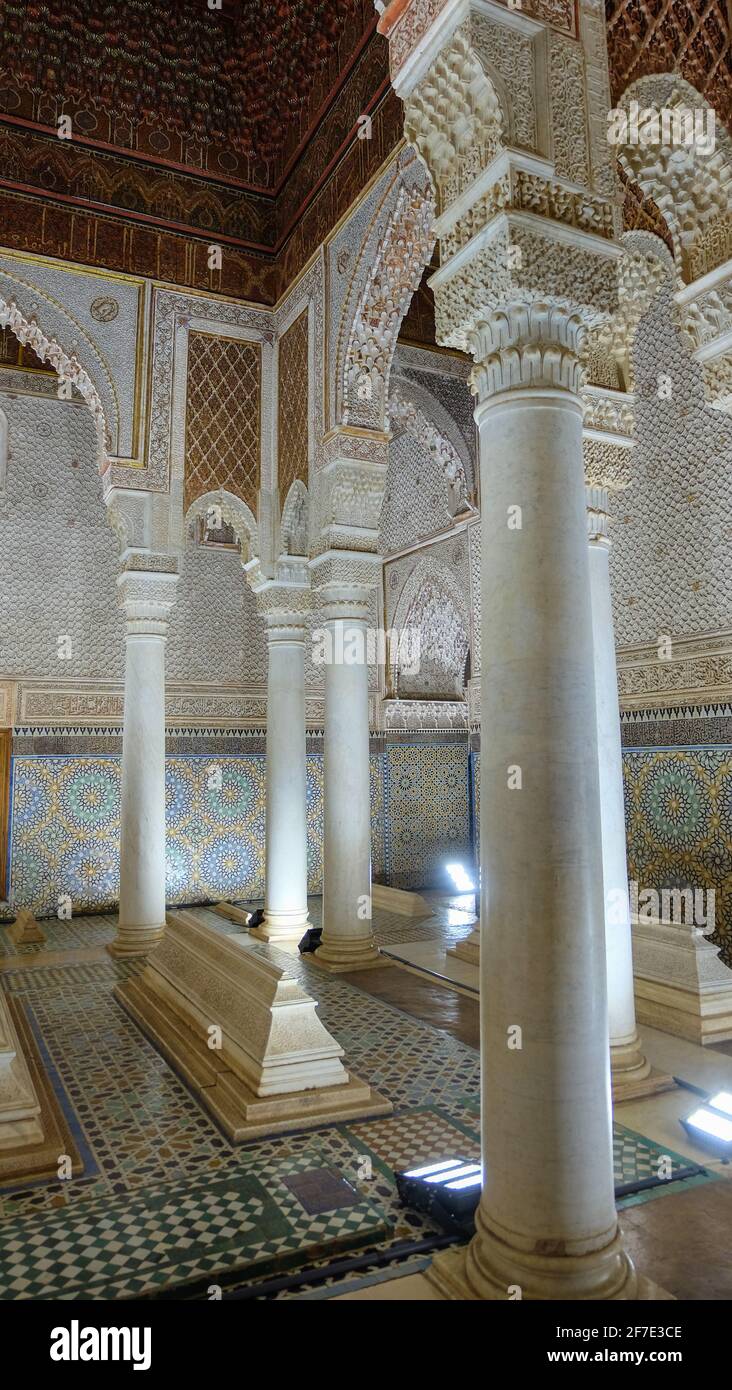The Chamber of the Twelve Columns, the mausoleum of Sultan Ahmad al ...