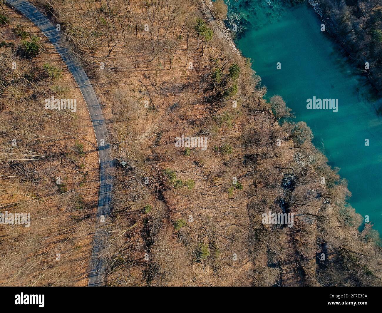 Spring creek forest aerial hi-res stock photography and images - Alamy
