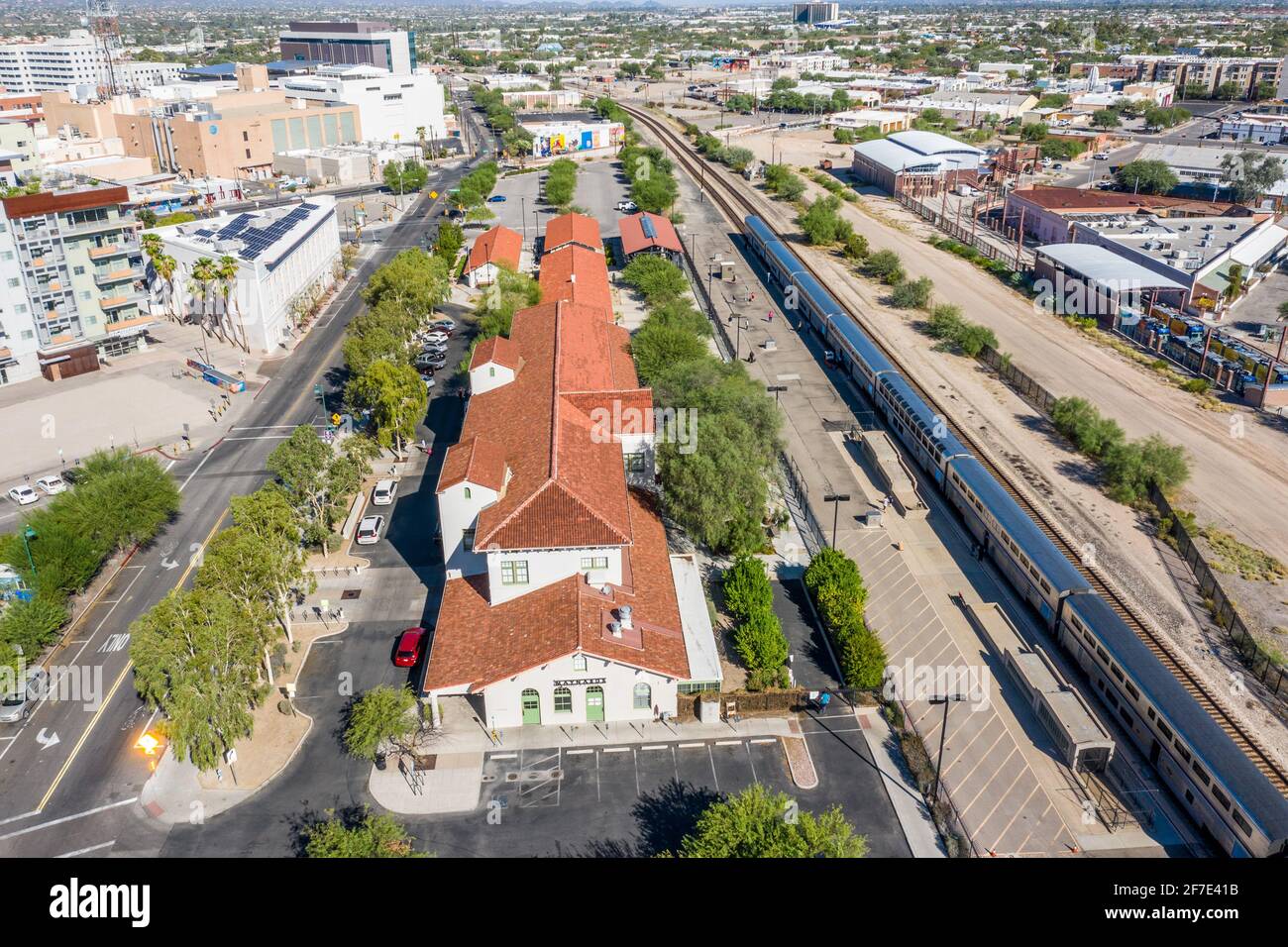 Amtrak Tucson Station, Arizona, AZ, USA Stock Photo - Alamy