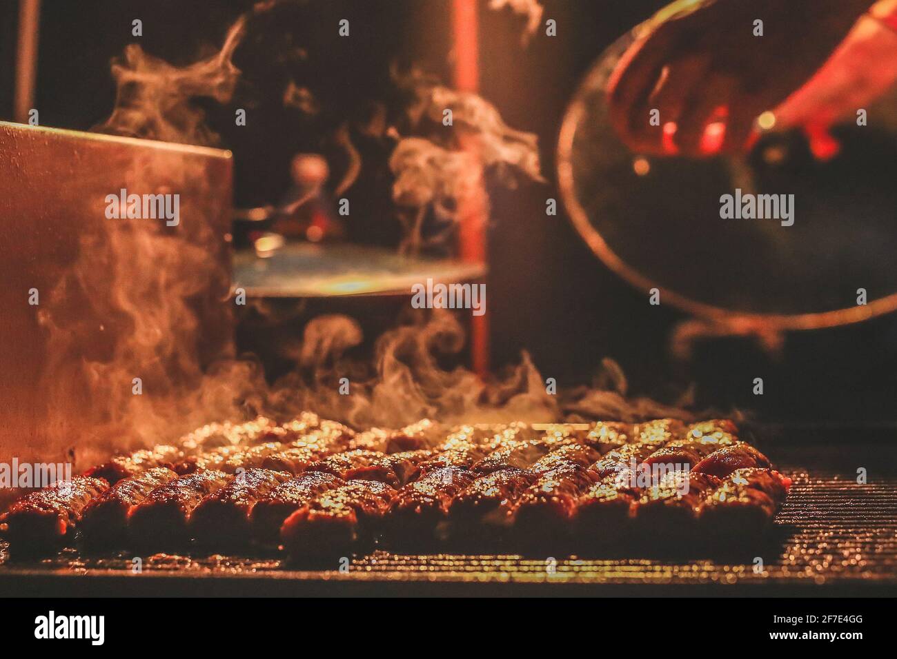 Barbeque smoke terrace hi-res stock photography and images - Alamy