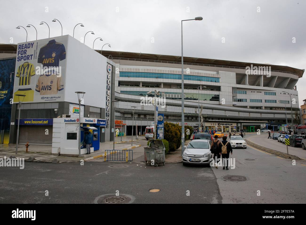 ISTANBUL, TURKEY - APRIL 5: outside view of Sukru Saracoglu Stadium ...