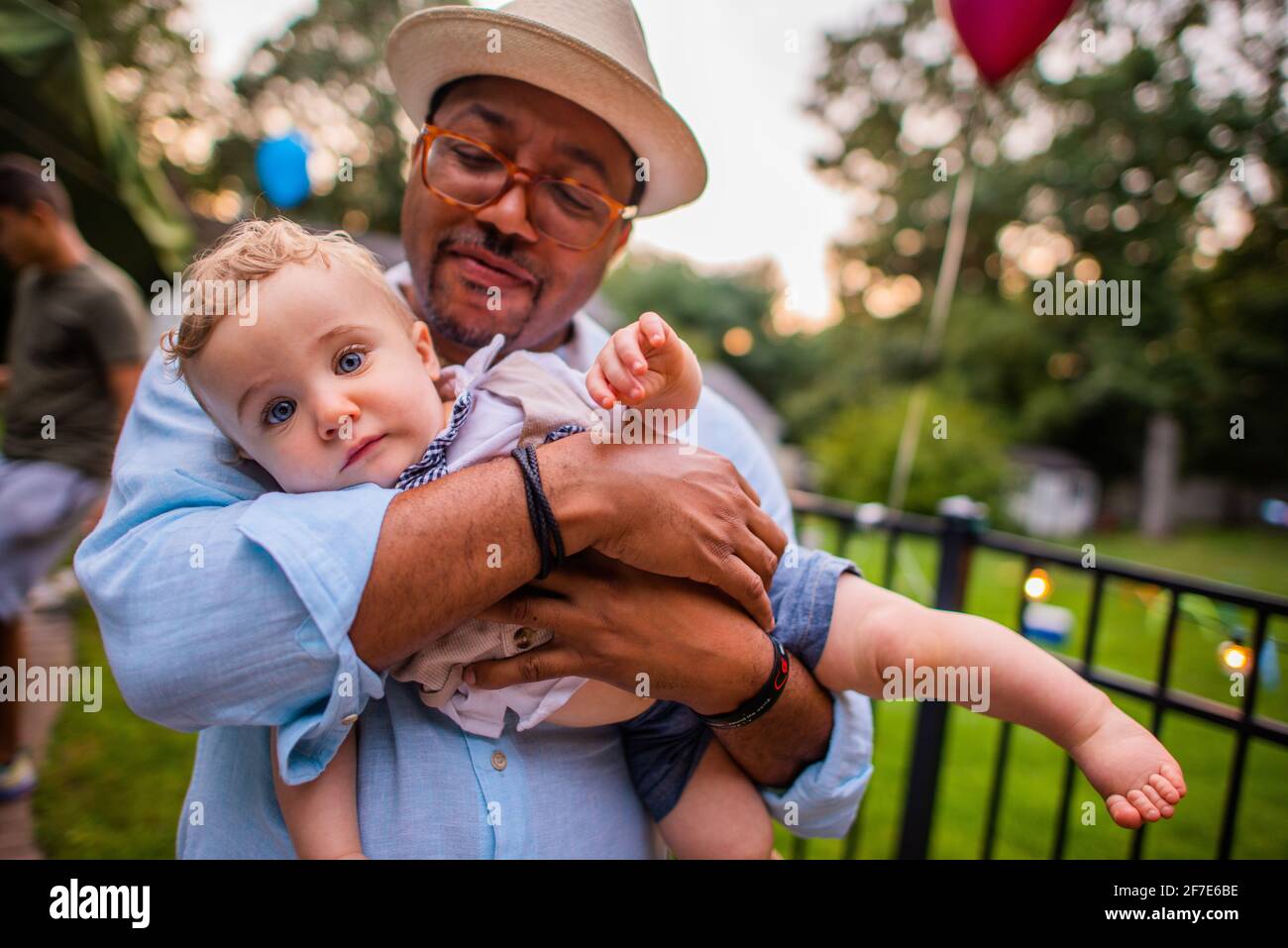 Diverse father son standing hi-res stock photography and images - Alamy