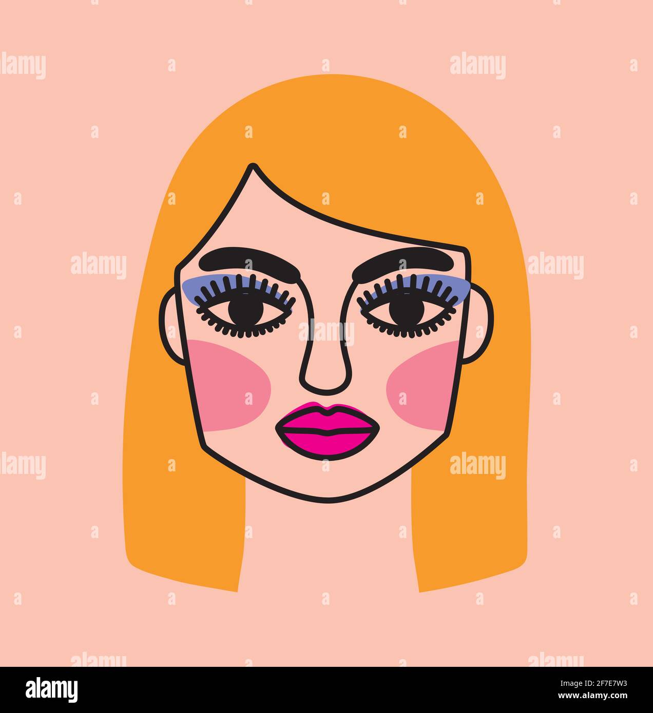 surreal beautiful woman Stock Vector Image & Art - Alamy
