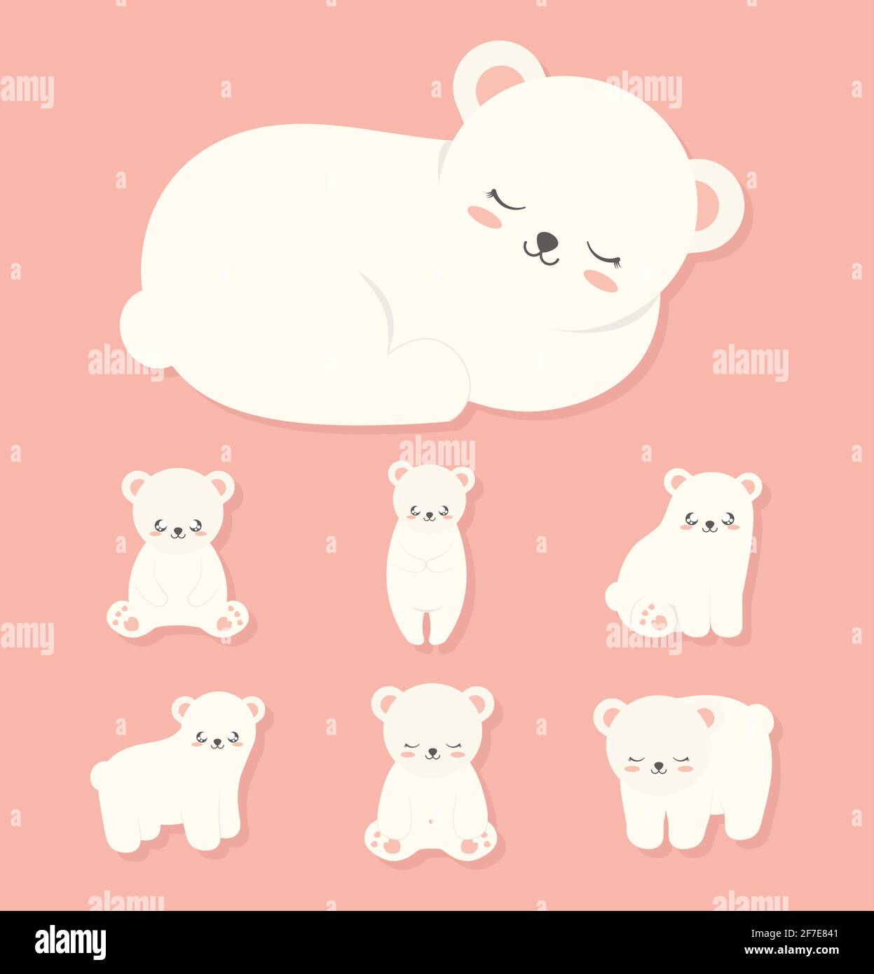 cute bears icons Stock Vector Image & Art - Alamy
