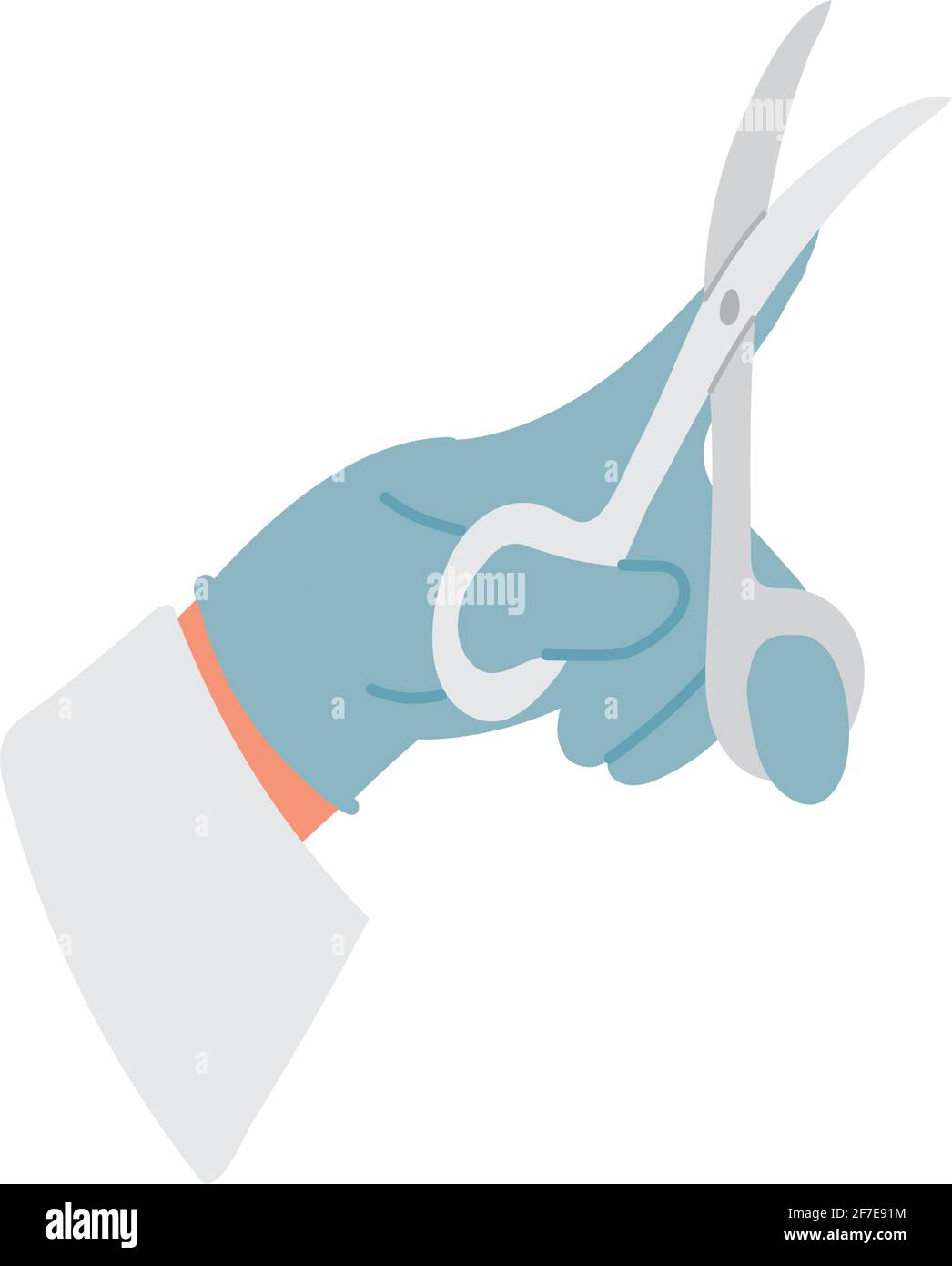 hand medical scissors Stock Vector Image & Art - Alamy