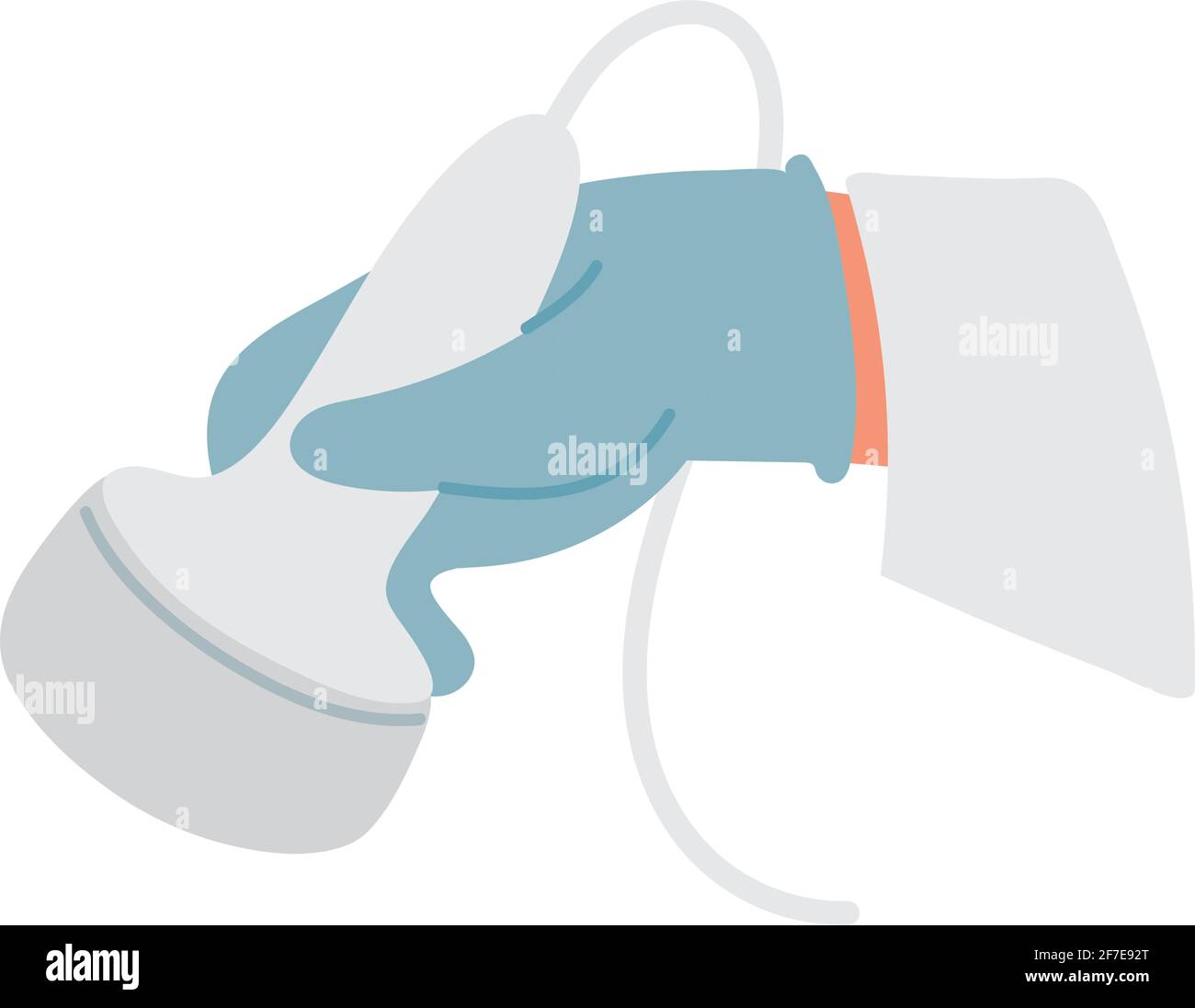 hand ultrasound device Stock Vector Image & Art - Alamy