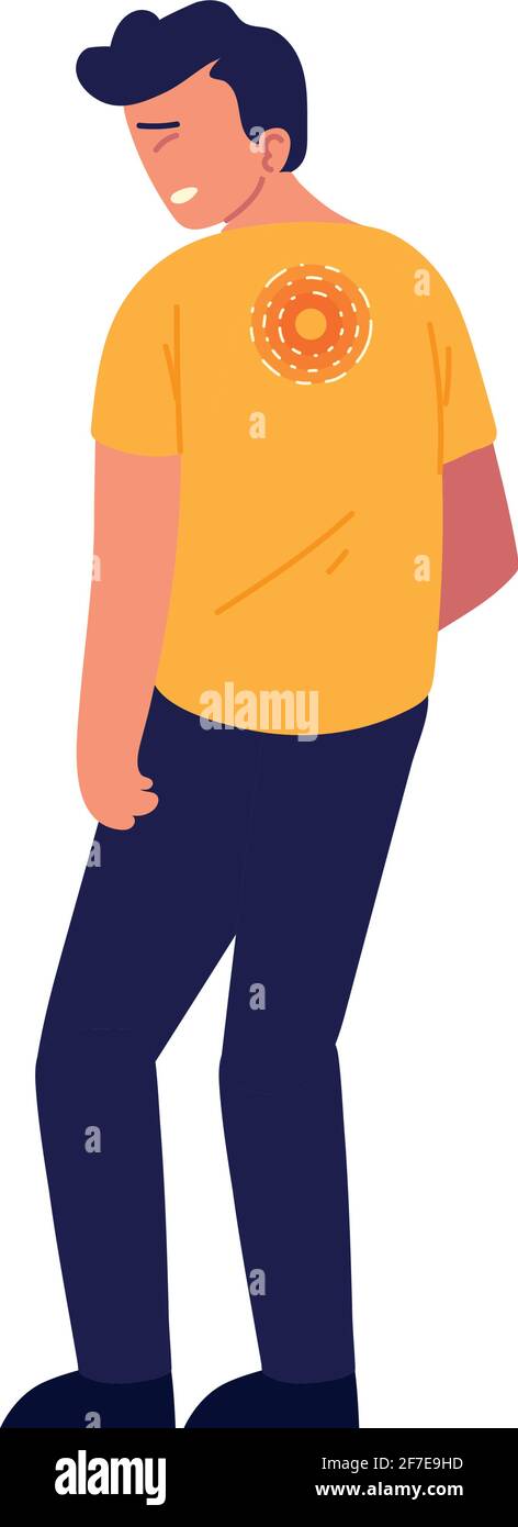 man back pain Stock Vector Image & Art - Alamy