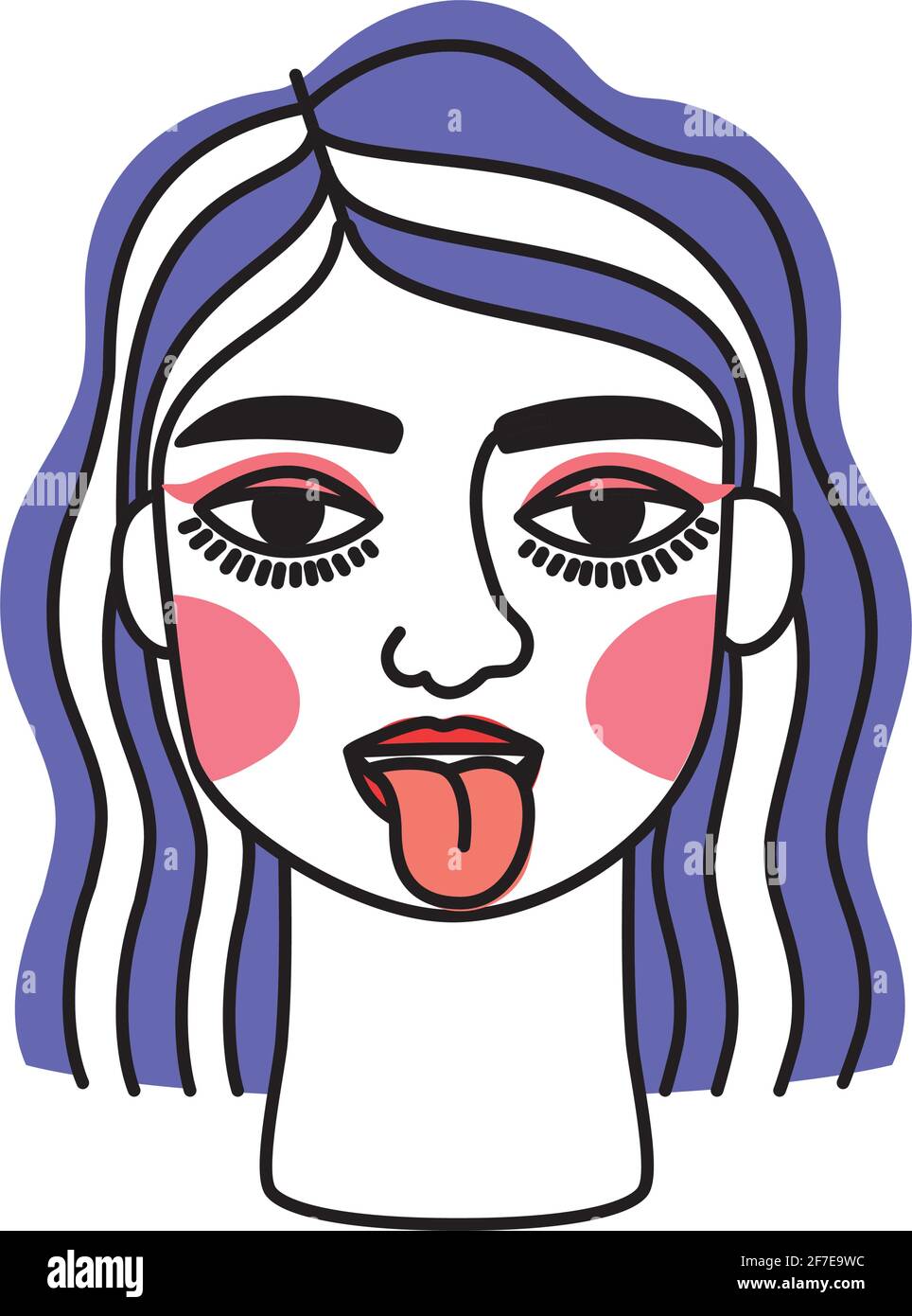 woman face icon Stock Vector Image & Art - Alamy