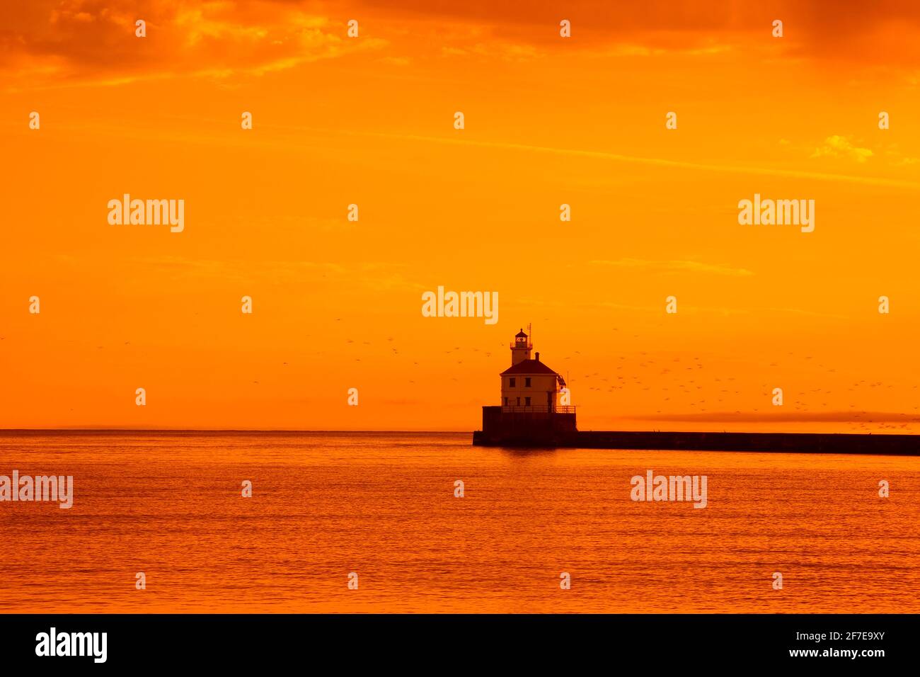 Wisconsin Point Lighthouse Stock Photo - Alamy