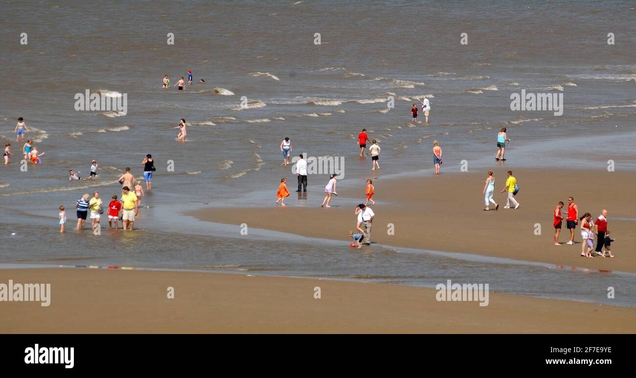 Beach scenes at Blackpool today.17 August 2002 photo Andy Paradise ...