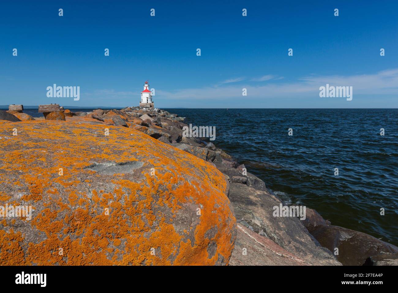 Wisconsin Point Lighthouse Stock Photo - Alamy