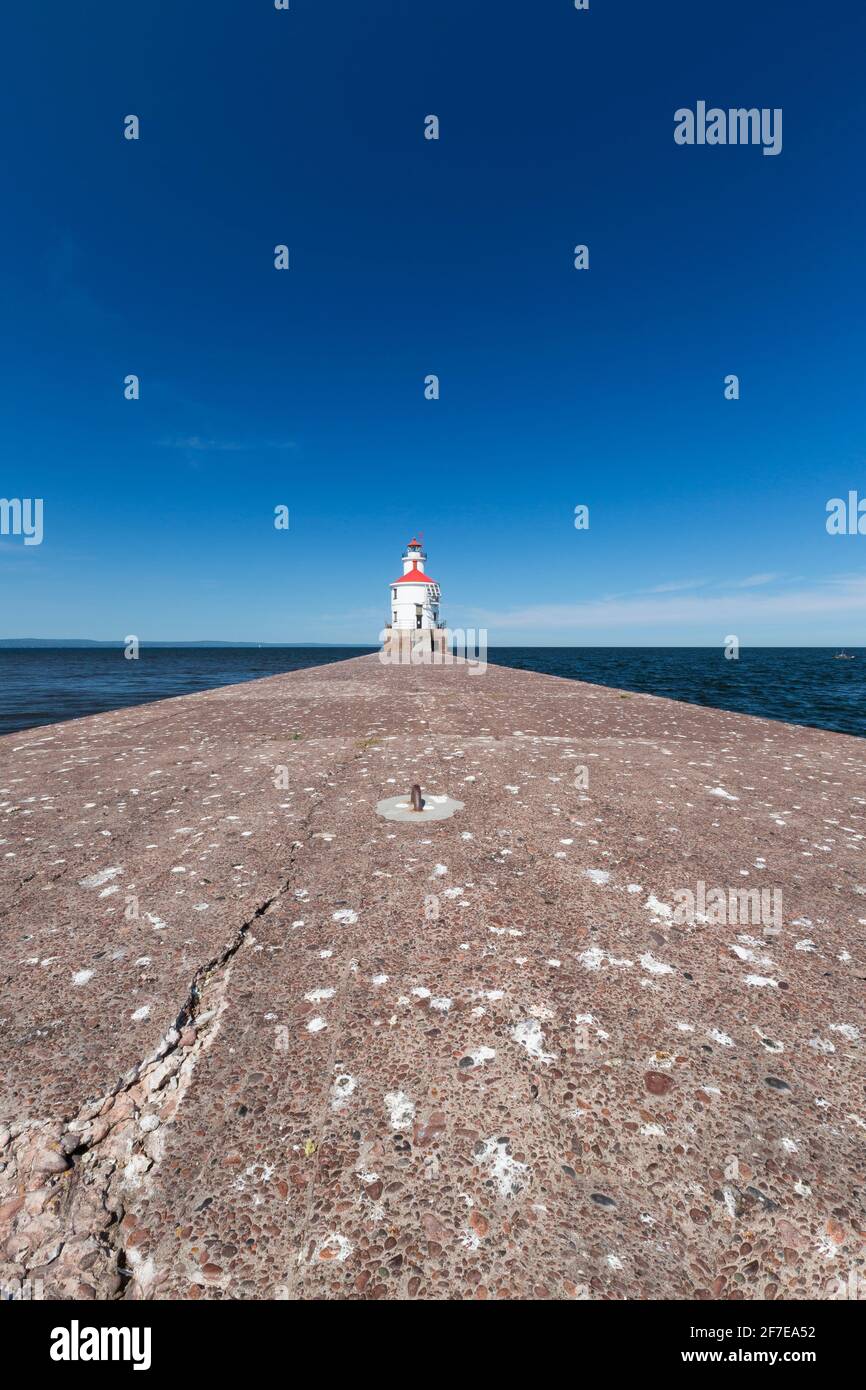 Wisconsin Point Lighthouse Stock Photo - Alamy