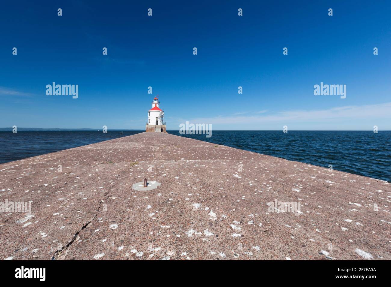 Wisconsin Point Lighthouse Stock Photo - Alamy