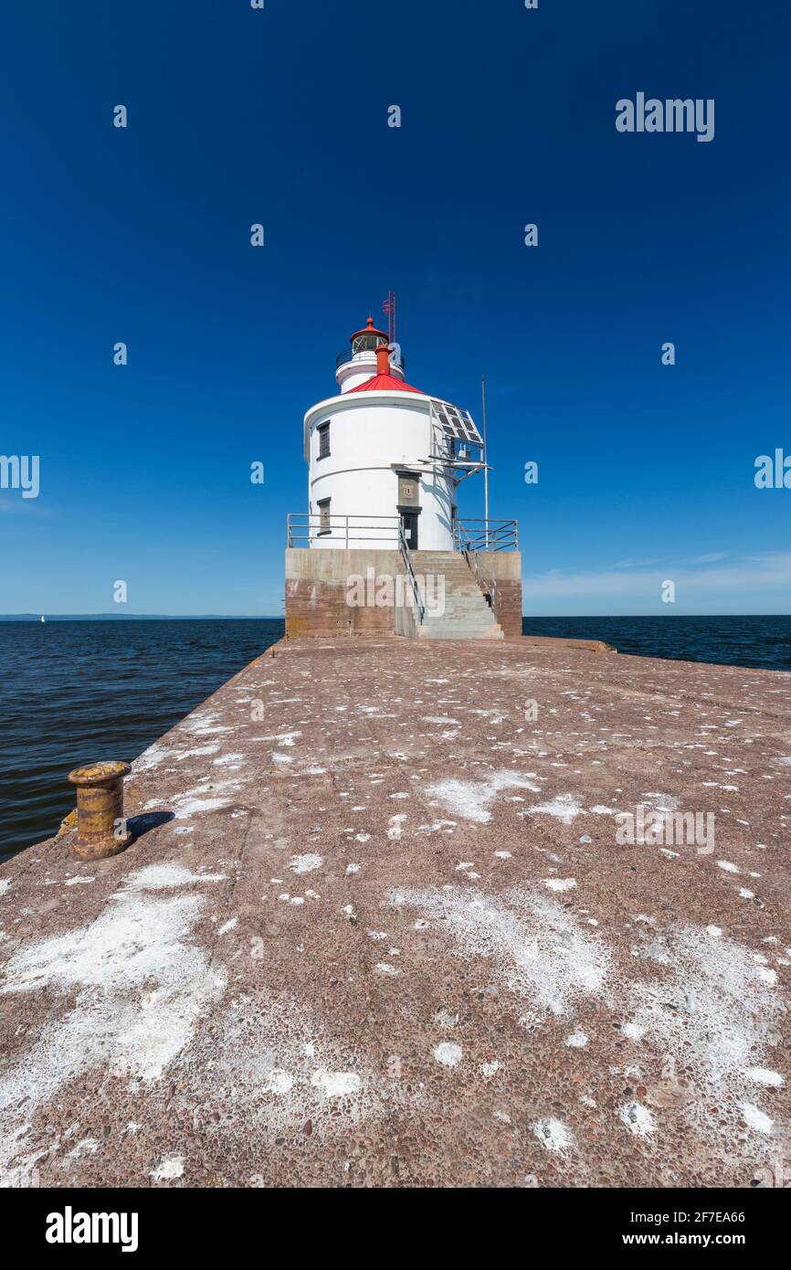Wisconsin Point Lighthouse Stock Photo - Alamy