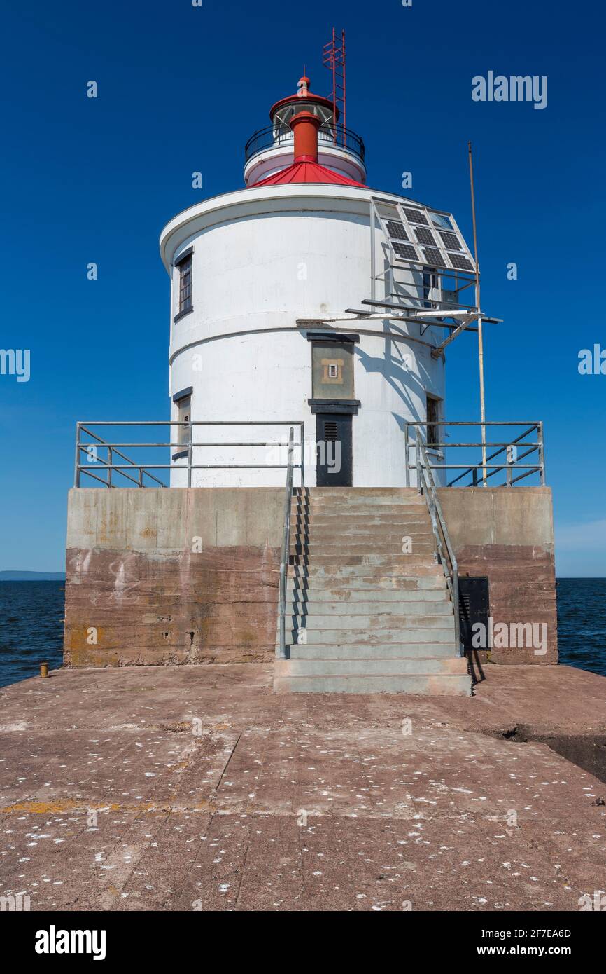 Wisconsin Point Lighthouse Stock Photo - Alamy