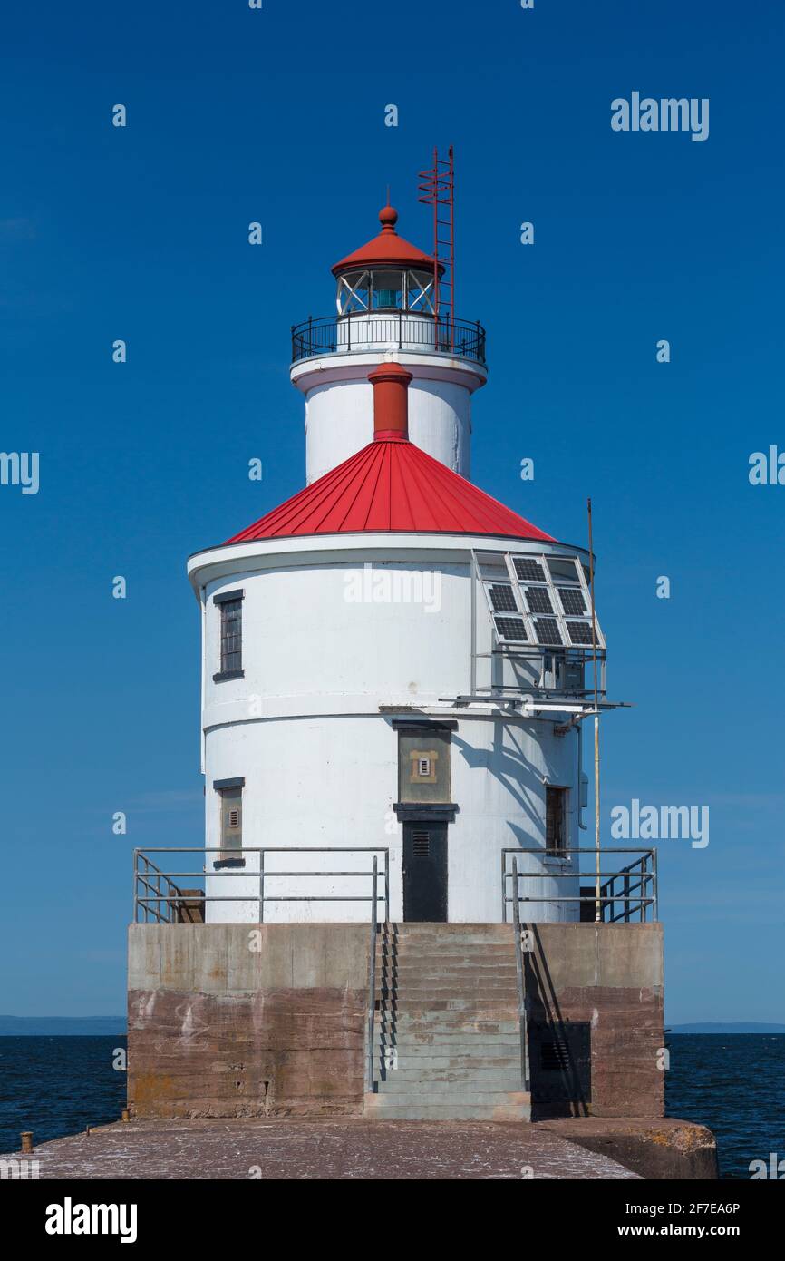 Wisconsin Point Lighthouse Stock Photo - Alamy
