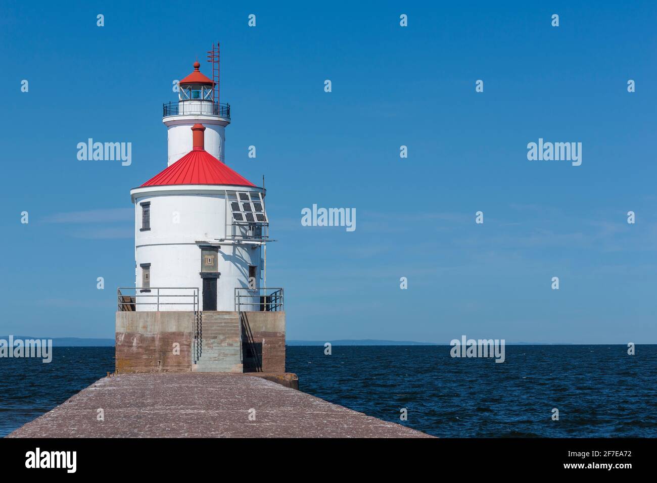 Wisconsin Point Lighthouse Stock Photo - Alamy