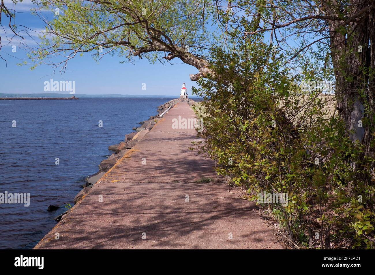 Wisconsin Point Lighthouse Stock Photo - Alamy