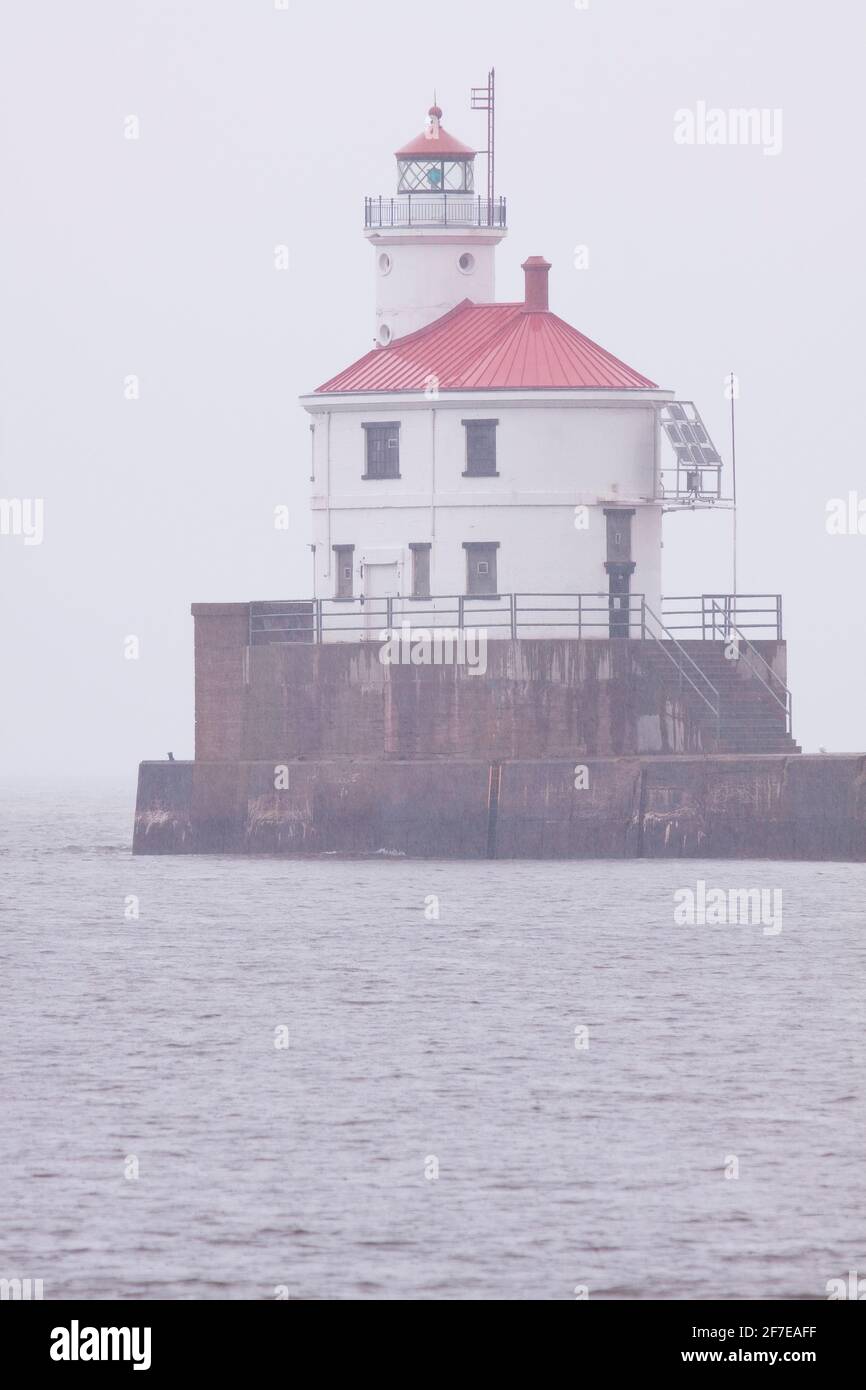 Wisconsin Point Lighthouse Stock Photo - Alamy