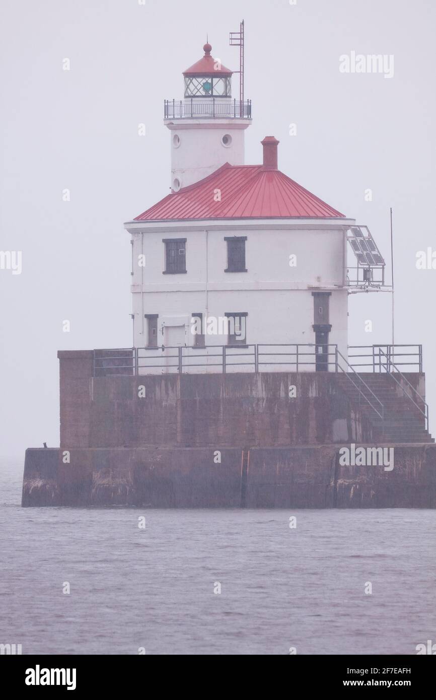 Wisconsin Point Lighthouse Stock Photo - Alamy