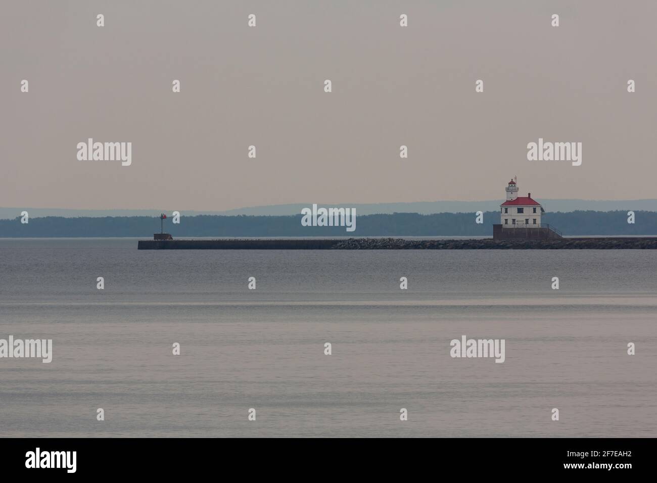 Wisconsin Point Lighthouse Stock Photo - Alamy