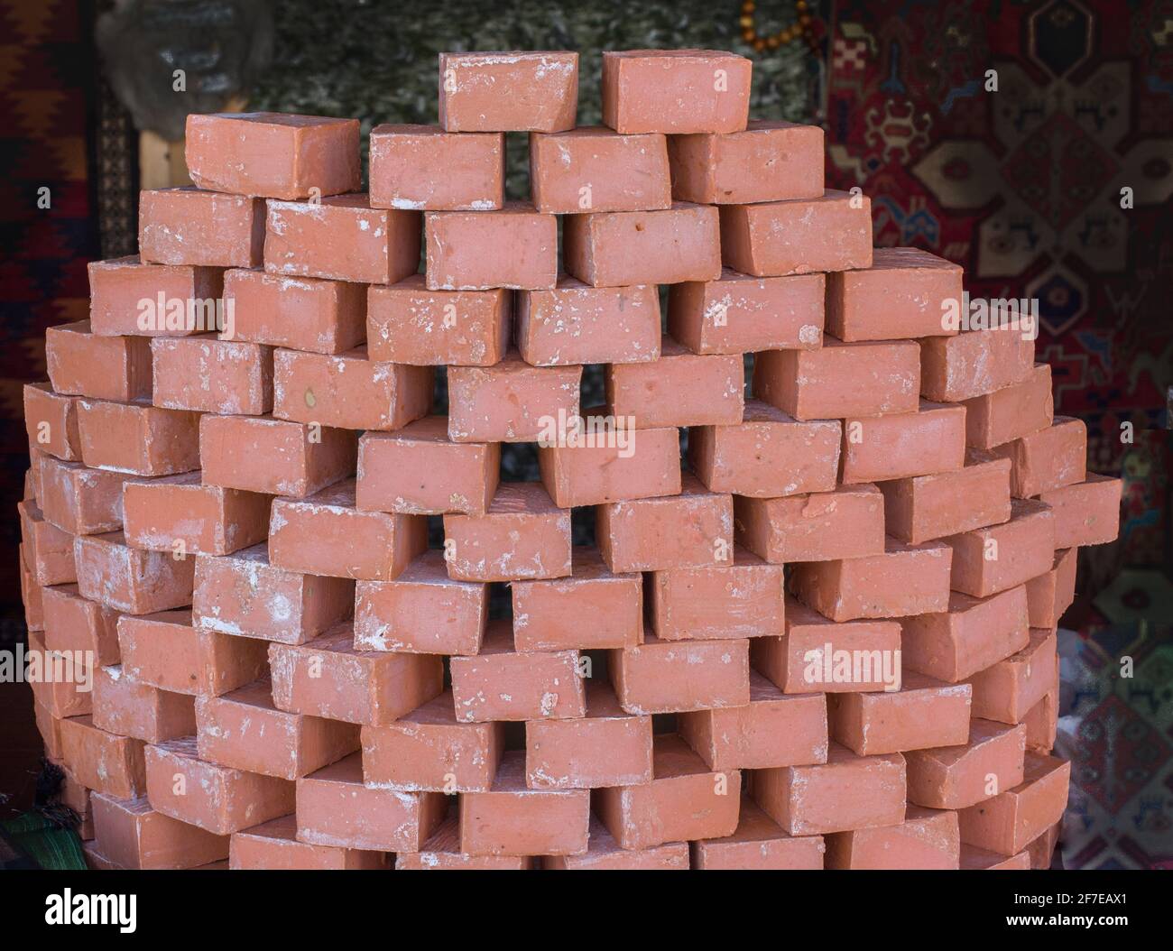 Collection of bars of fragrant hand made organic soap Stock Photo - Alamy