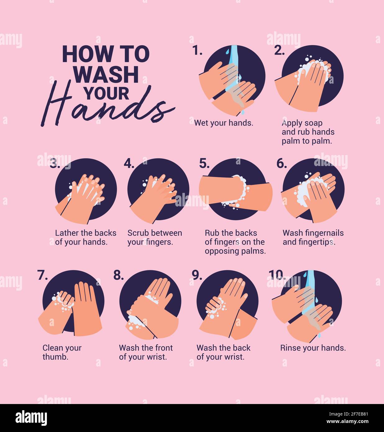 clean hands manual Stock Vector Image & Art - Alamy