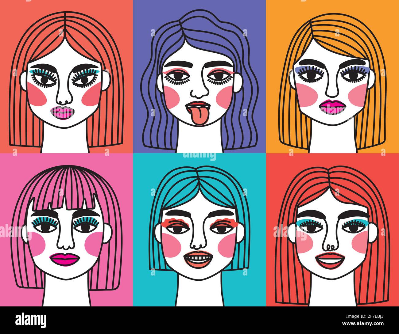 surreals faces icons Stock Vector Image & Art - Alamy
