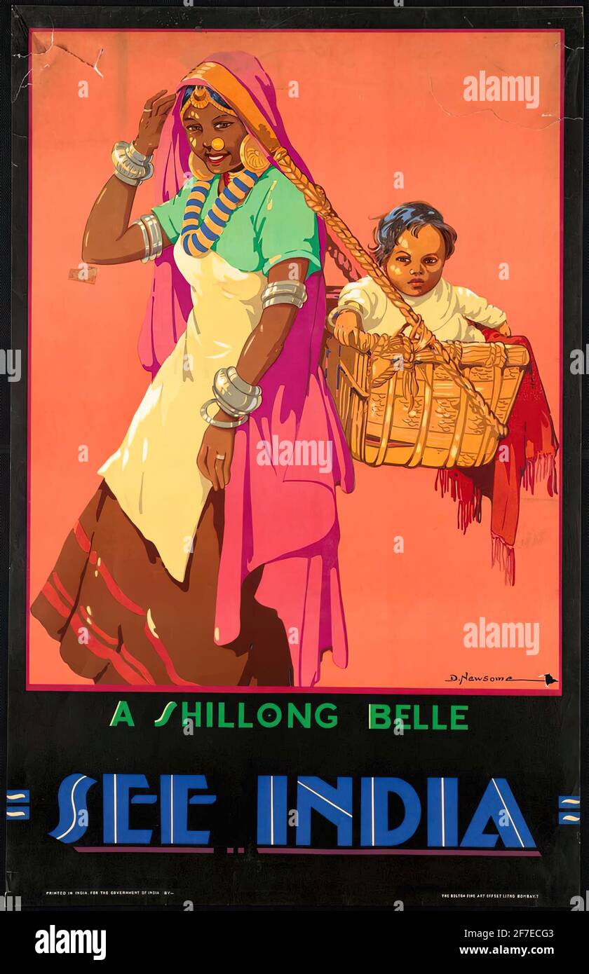 Indian posters vintage hi-res stock photography and images - Alamy