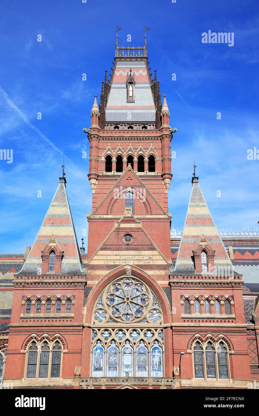 Harvard Memorial Hall Victorian Architecture High Resolution Stock ...