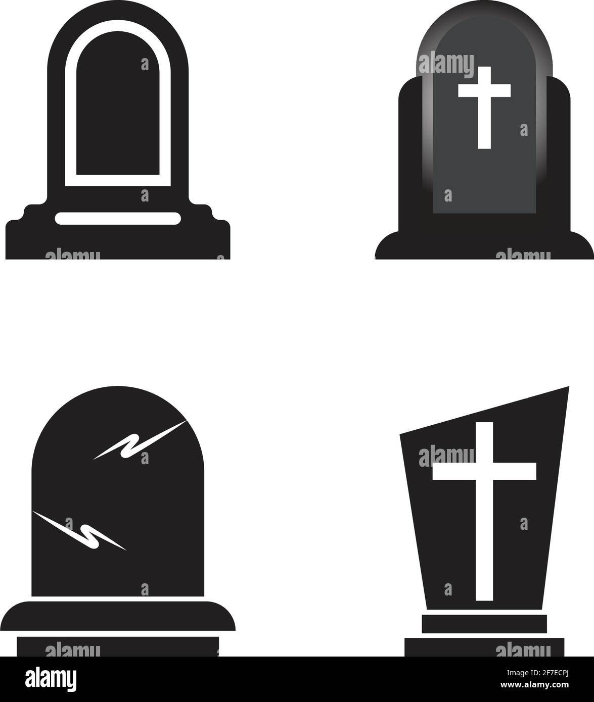 Headstone logo icon illustration design Stock Vector Image & Art - Alamy