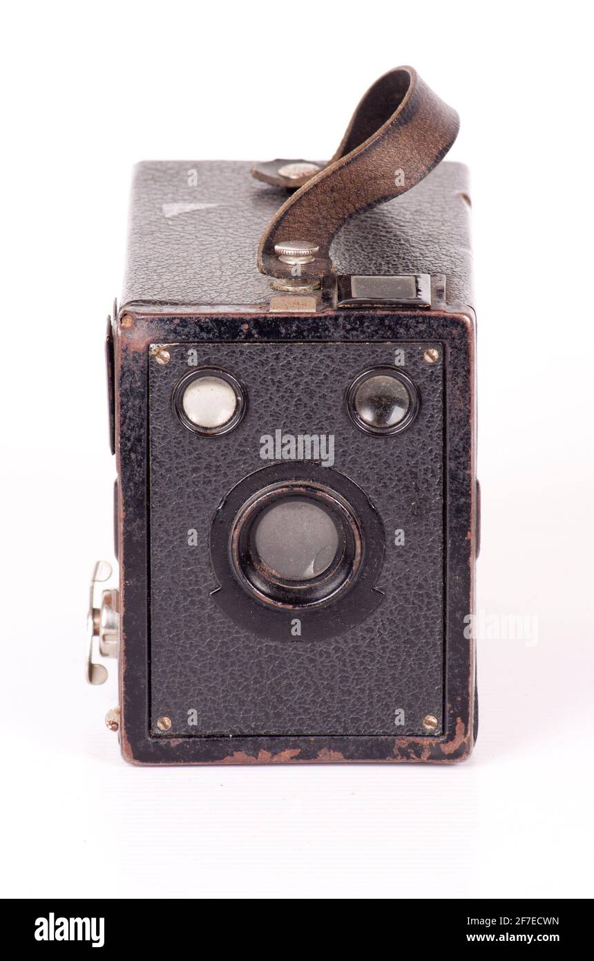Vintage box camera Stock Photo - Alamy