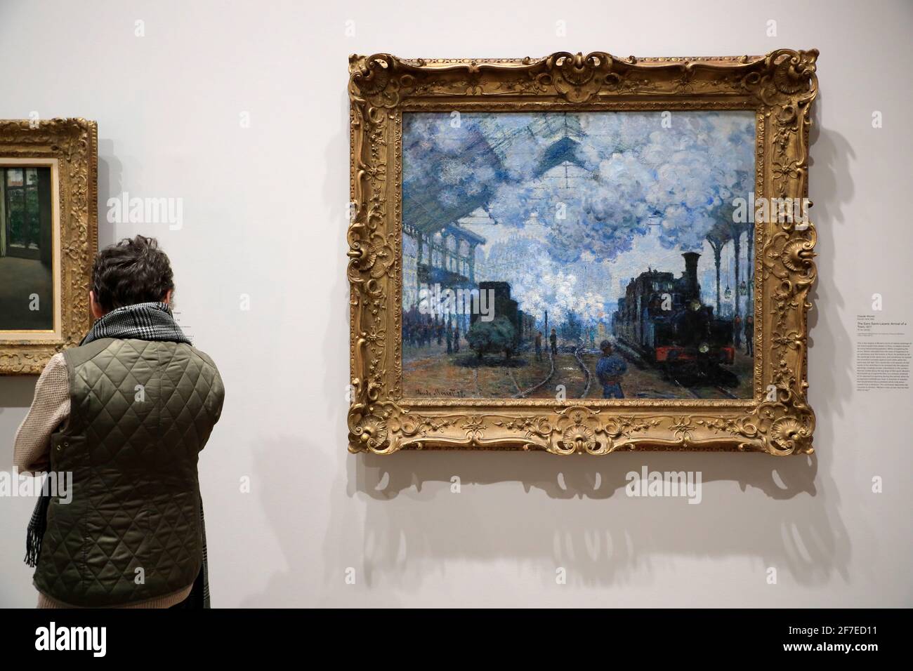 The oil painting of The Gare Saint-Lazare: Arrival of a Train, 1877 by ...