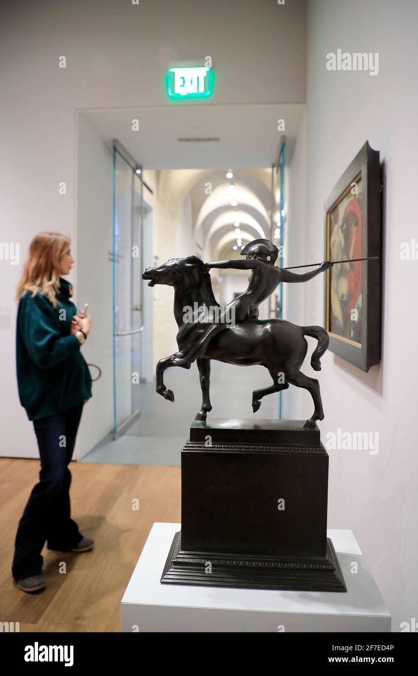 Bronze statue fo Amazon, 1897 by Franz von Stuck display in Busch ... Bronze statue fo Amazon, 1897 by Franz von Stuck display in Busch ...