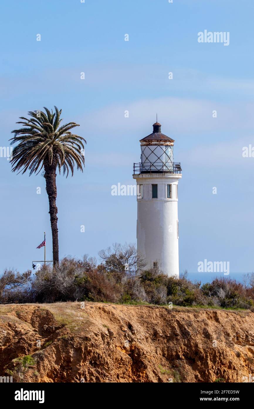 Point Vicente Lighthouse in Rancho Palos Verdes, CA, USA Stock Photo - Alamy