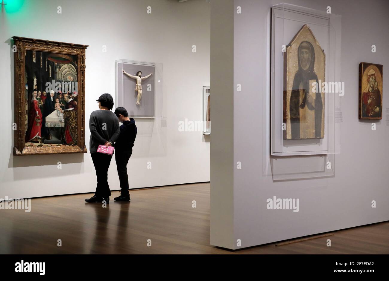 Visitors in Fogg Museum.Harvard Art Museum.Harvard University.Cambridge ...