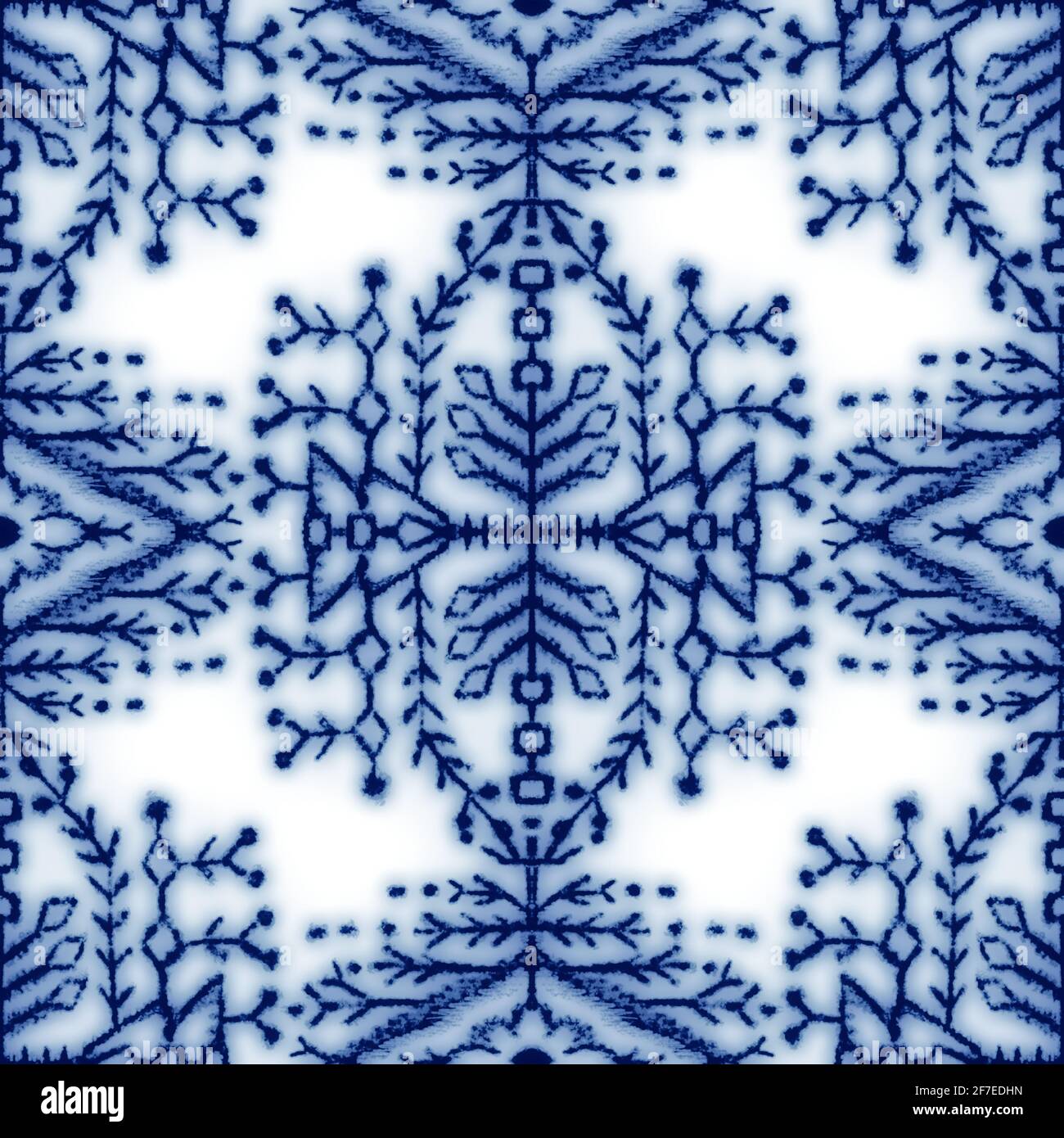 Seamless classic blue and white ceramic design Stock Photo - Alamy