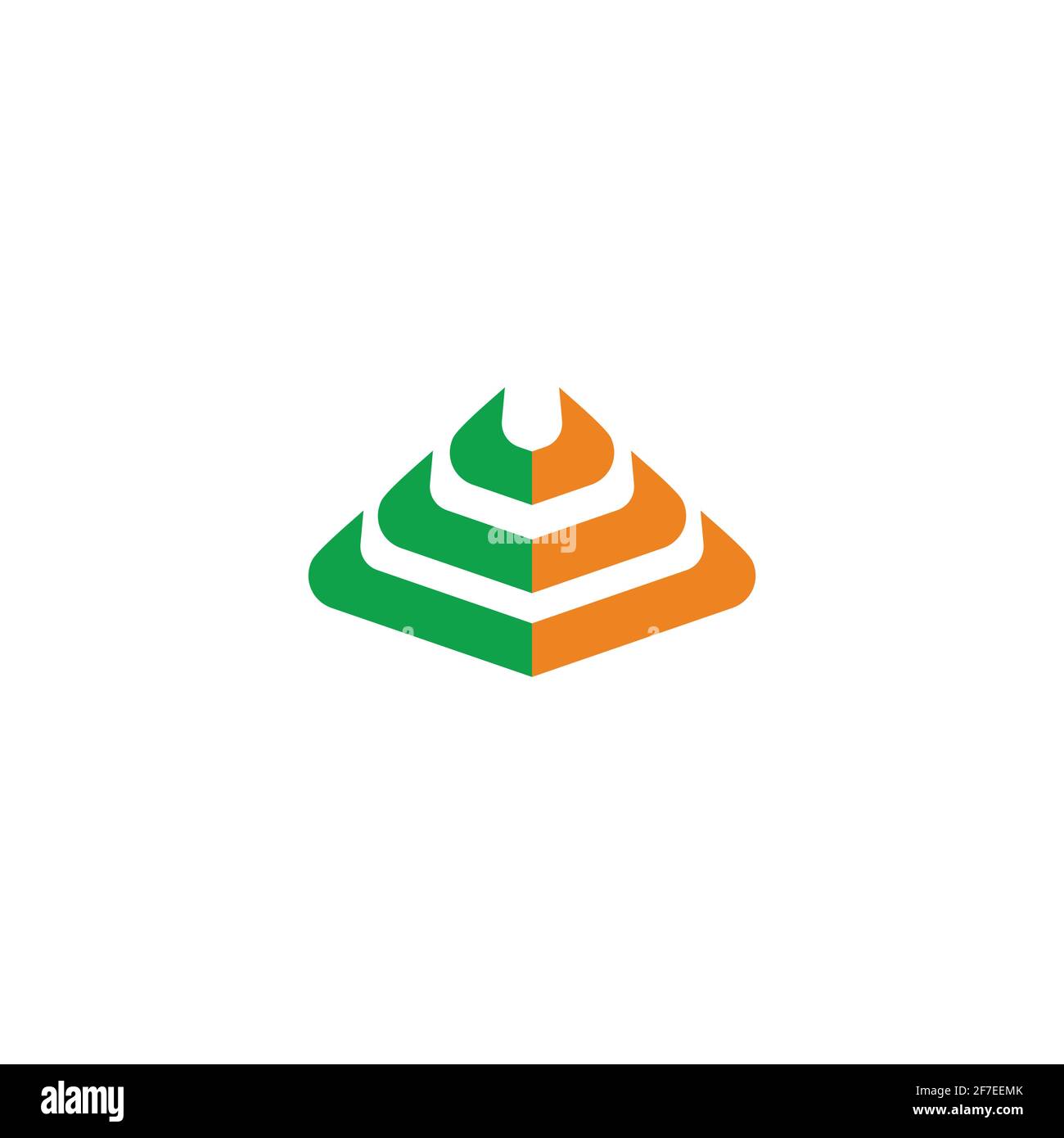 curves flower geometric simple colorful logo vector Stock Vector Image ...