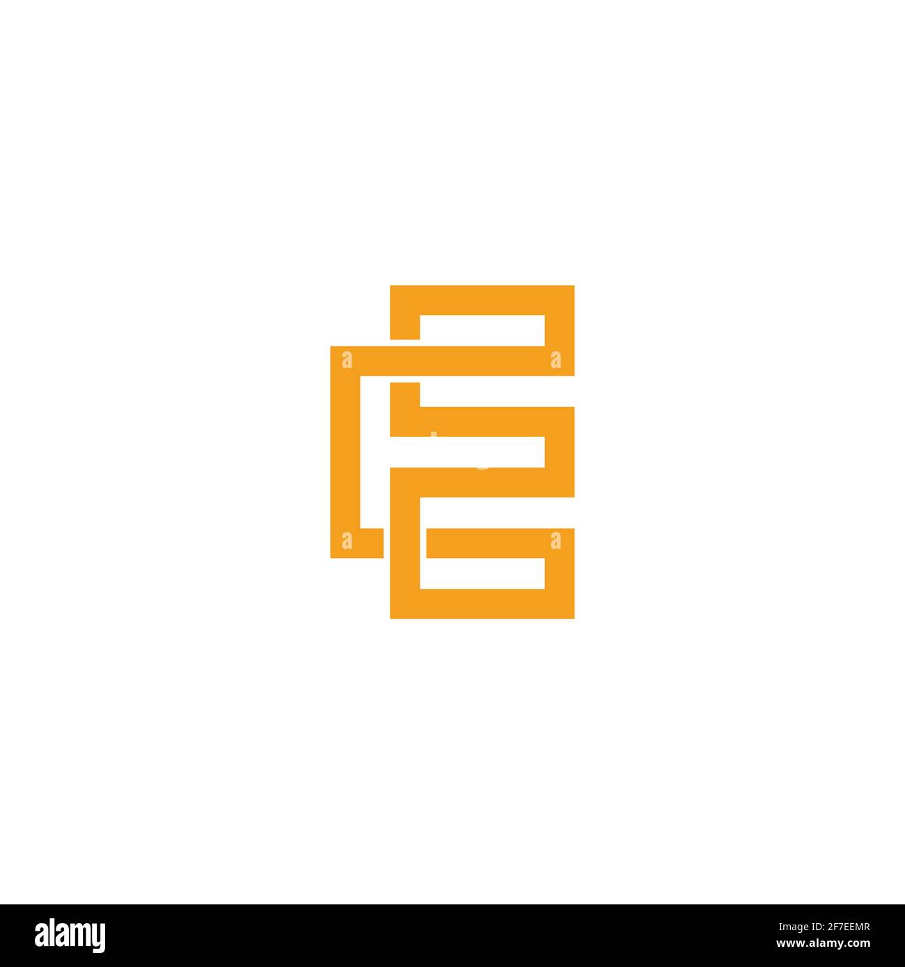 letter ce linked infinity line overlapping logo vector Stock Vector ...