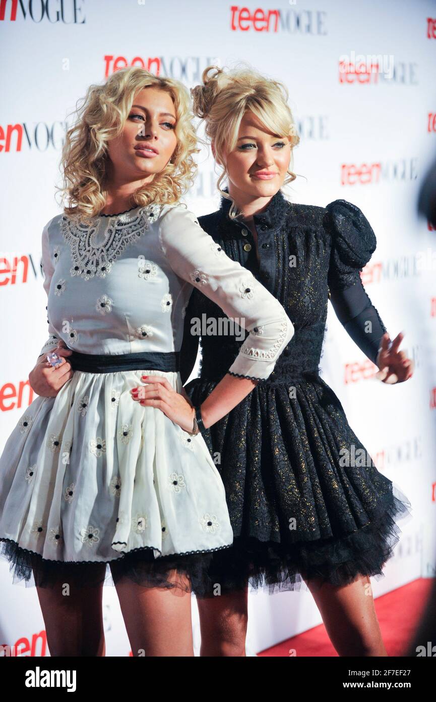 Aly & AJ attends arrivals for the 6th annual Teen Vogue Young Hollywood ...