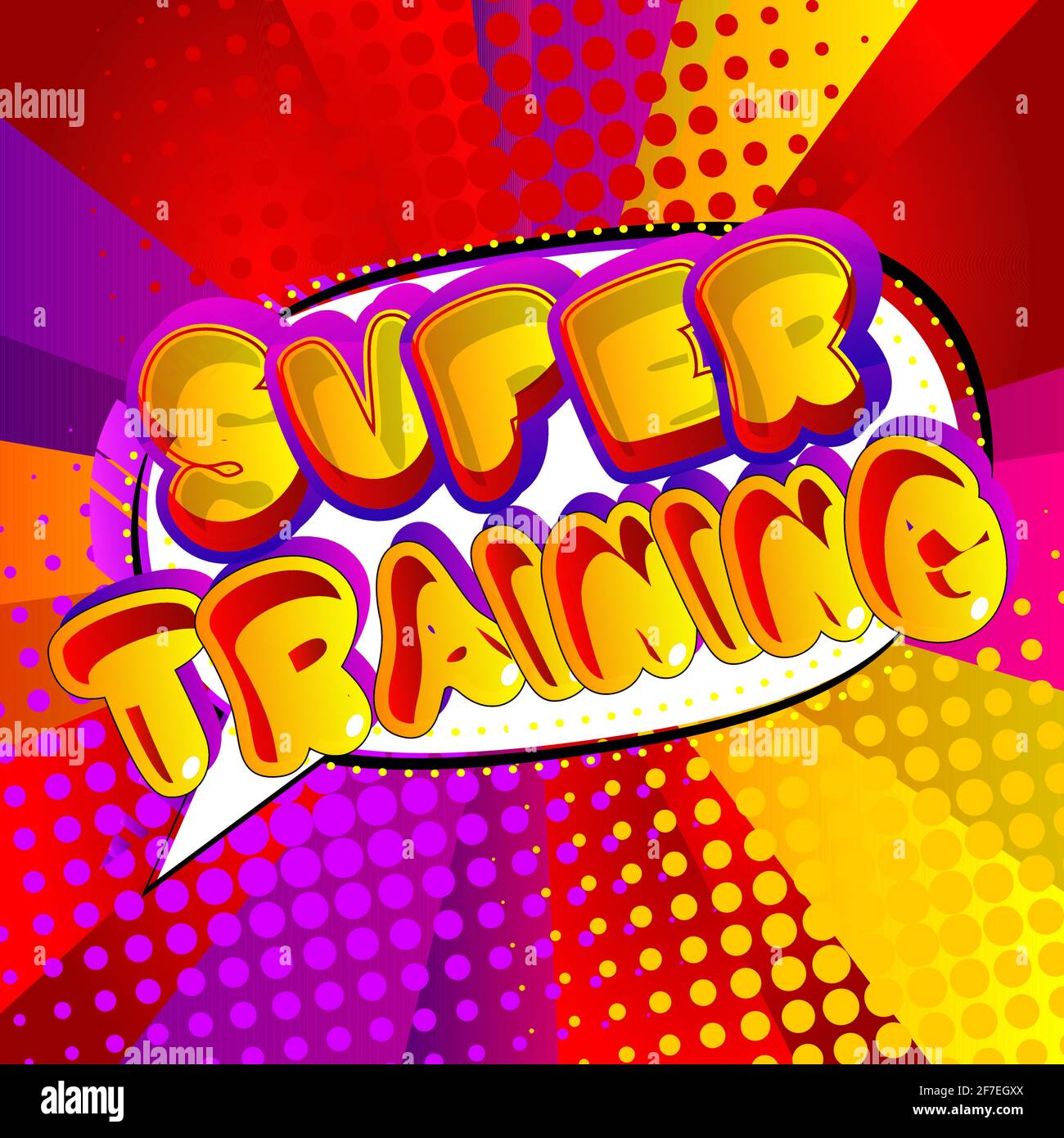 Super Training - Comic book style text. Sport, training and fitness ...