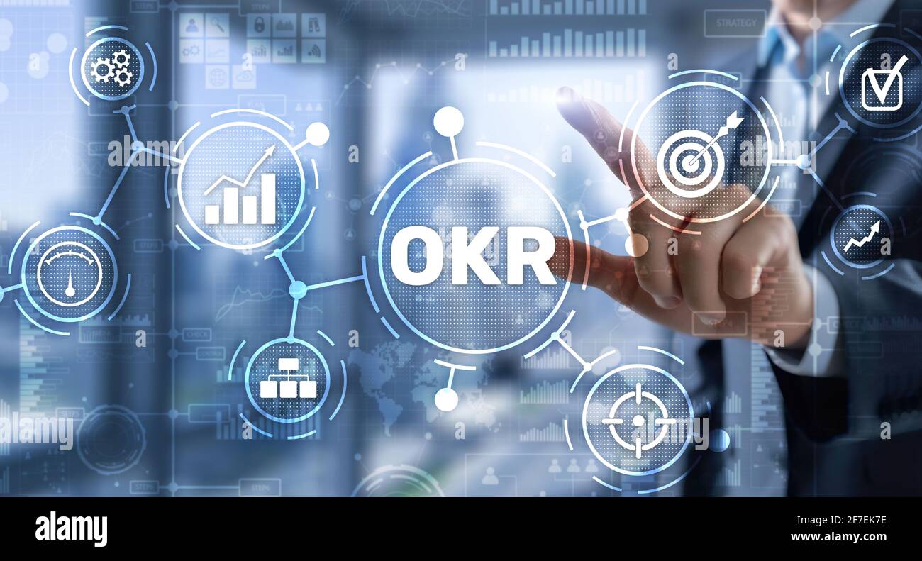 Objectives and Key Results OKR. Methods for project management Stock ...