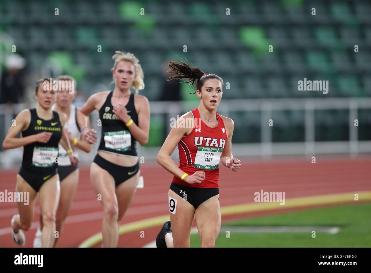 April 02, 2021: Poppy Tank of Utah competes in the Women's 5000 run ...