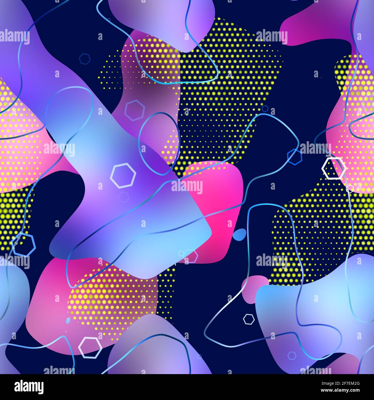 Seamless vibrant lava lamp liquid pattern design for print Stock Photo ...