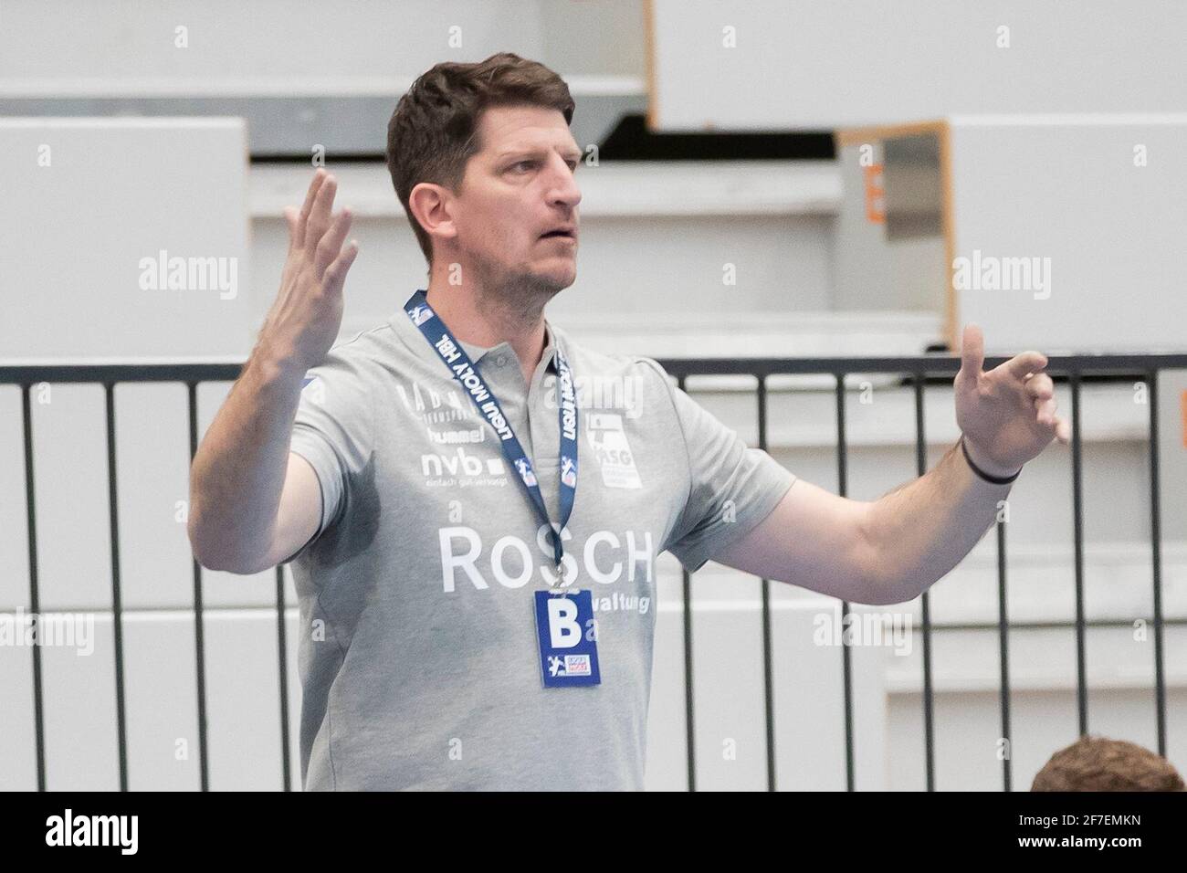 Balingen, Germany. 01st Apr, 2021. Handball: Bundesliga, HBW Balingen ...