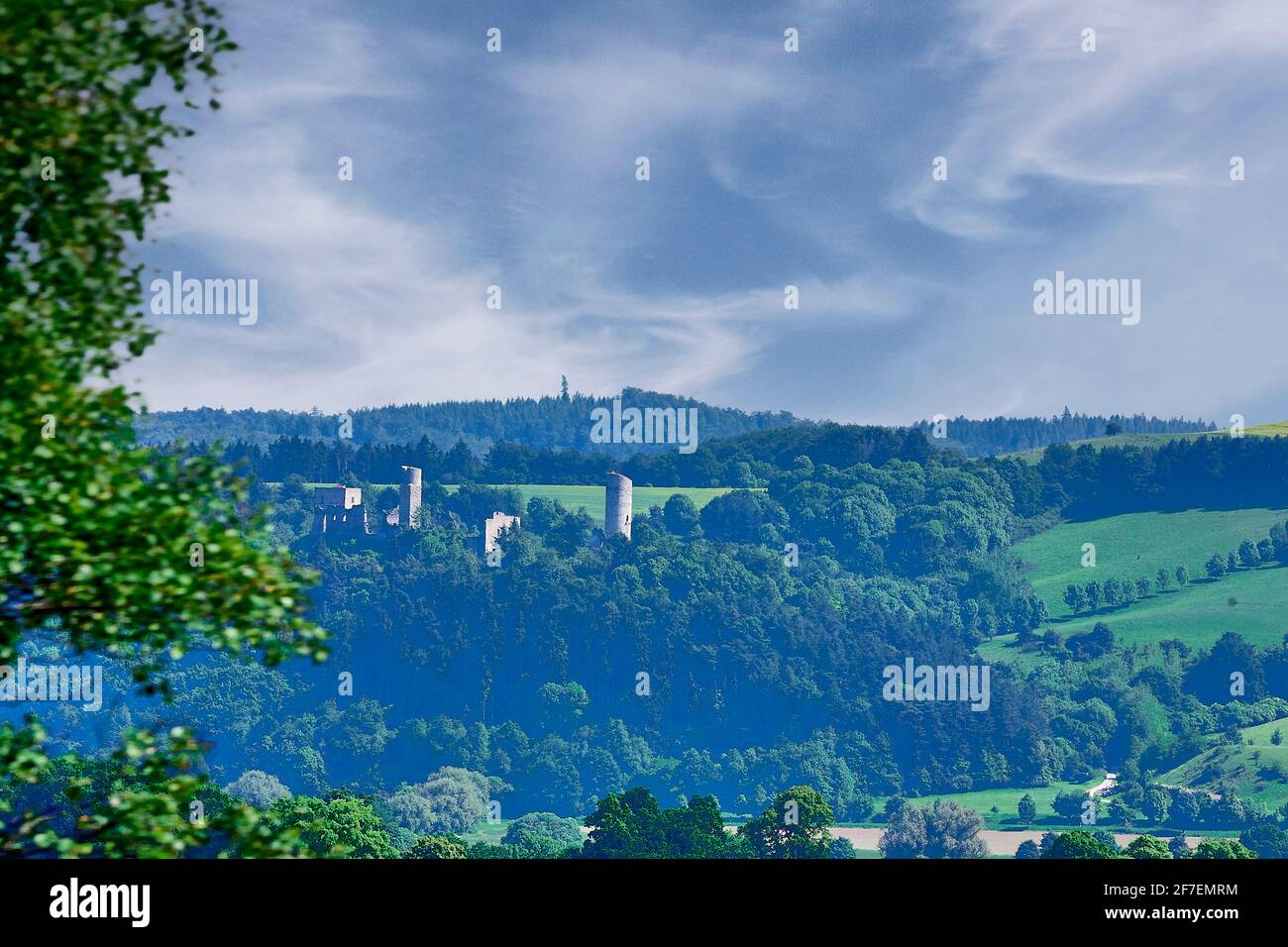 German castle medieval trees hi-res stock photography and images - Alamy